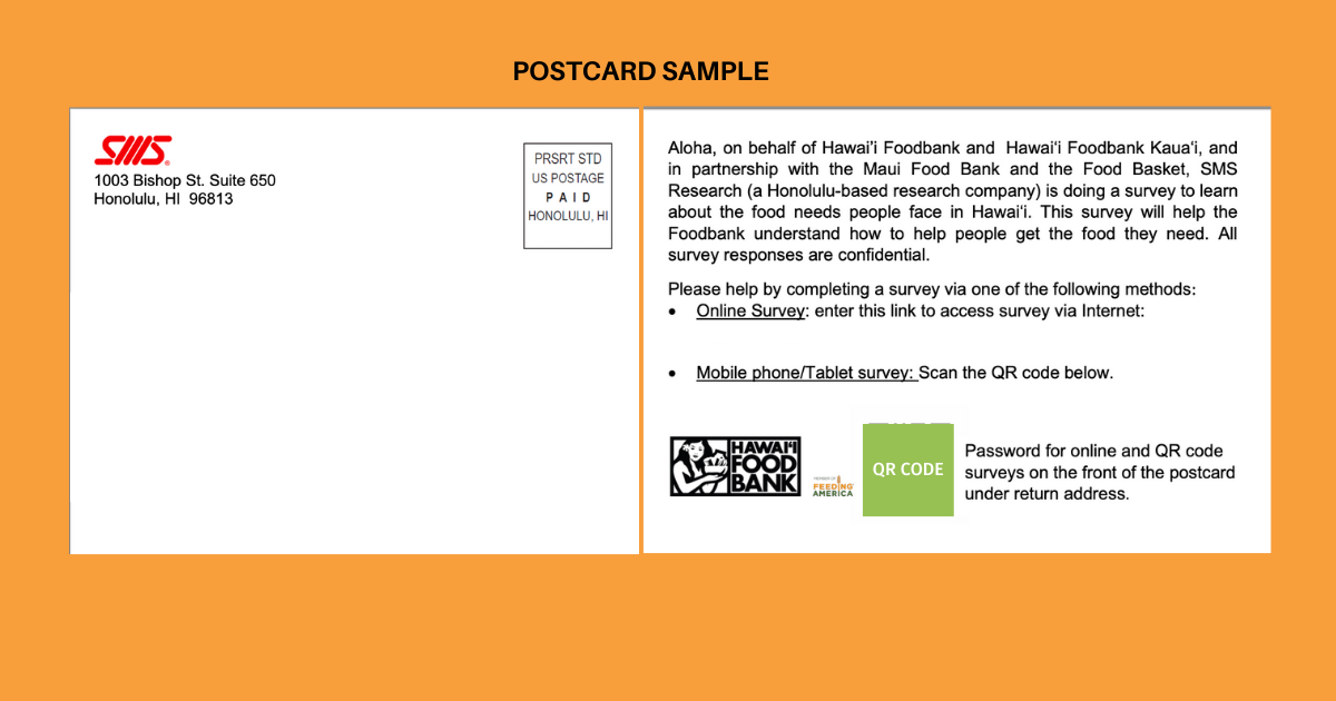 Have you received a postcard from SMS Research?